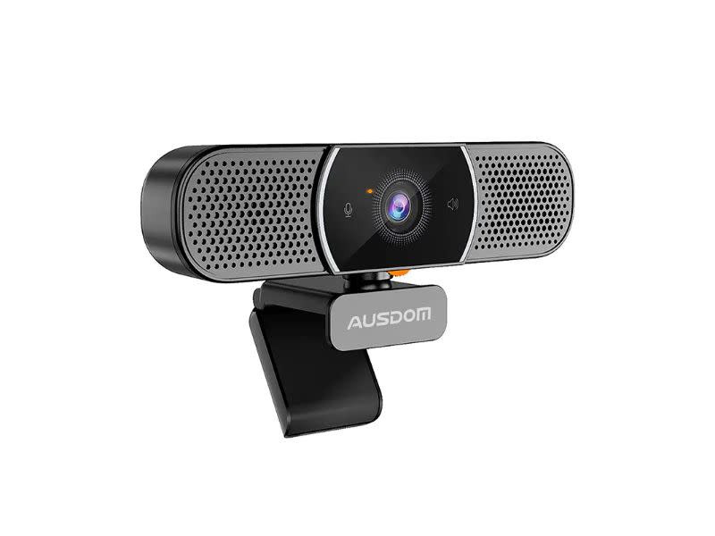 Ausdom AW616 2K PC Web Camera with Built in Speakers - Black | Webcams ...