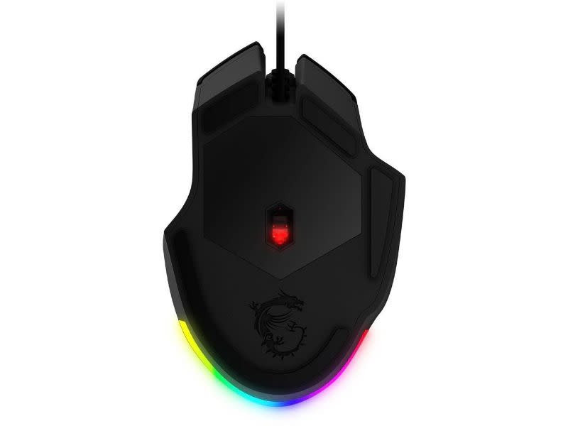 MSI Clutch GM20 Elite 6400 DPI RGB Optical Black Wired Gaming Mouse ...