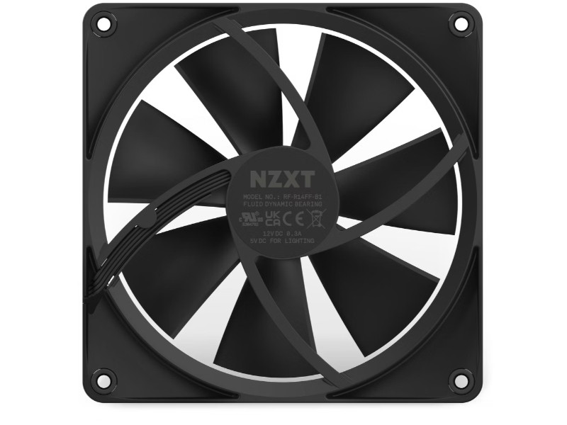 NZXT F140 RGB Black Fan | PC Case Fans | Dreamware Technology