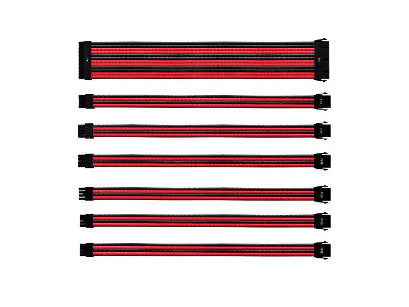Cooler Master Red & Black Colored PSU Extension Cable Kit | Power ...