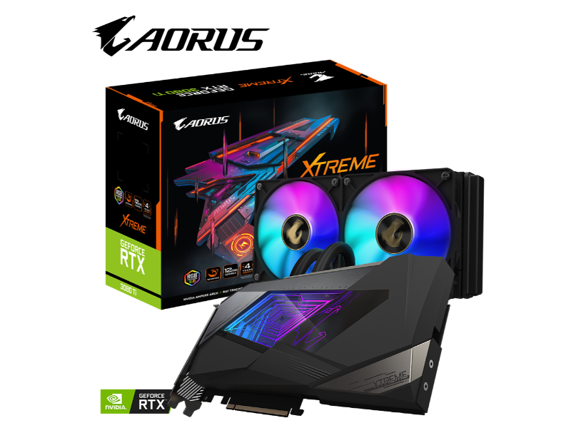 Gigabyte Geforce RTX 3080 Ti AORUS XTREME WATERFORCE 12GB GDDR6X AIO ...