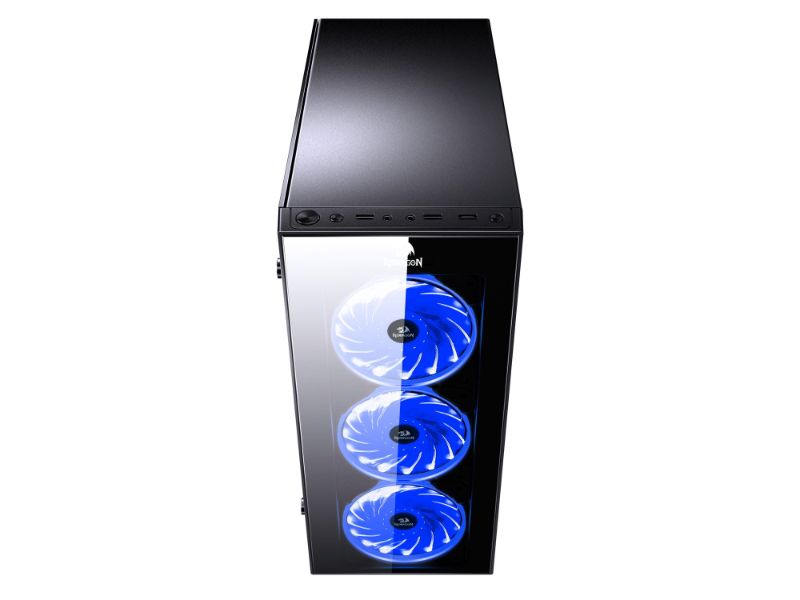 Redragon Sideswipe RGB Tempered Glass Black Mid Tower Gaming Case | PC ...
