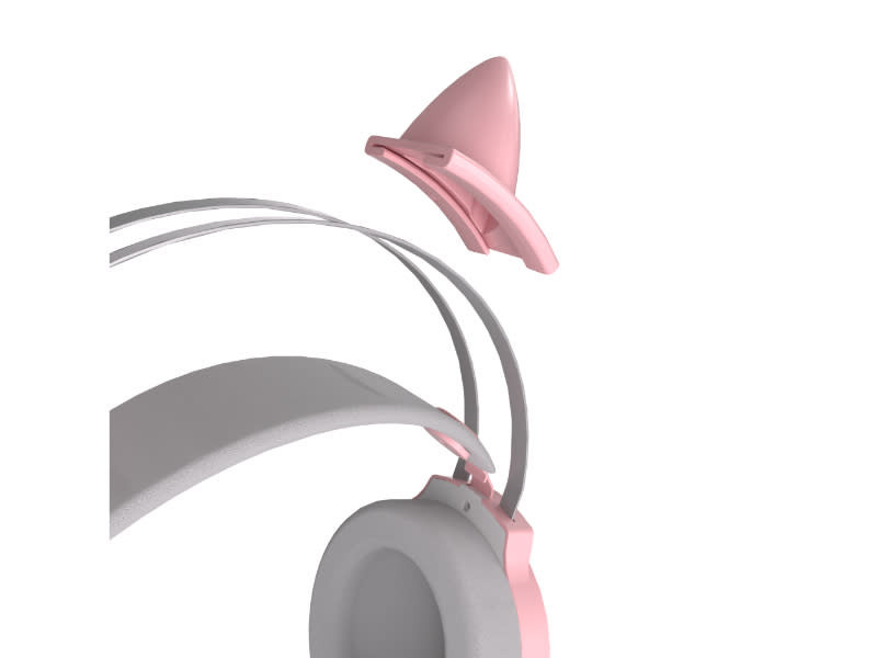 Royal Kludge E6000 RGB With Removable Kitty Ears Pink Wired Gaming ...