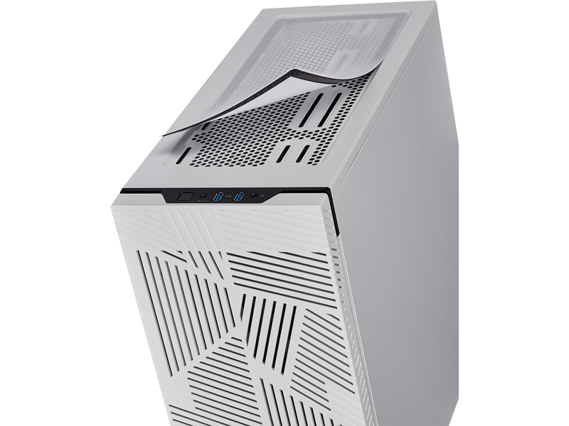Corsair 275R Airflow Tempered Glass White Mid Tower ATX Gaming Case ...